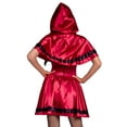Wonderland Women's Halloween Gothic Red Riding Hood Fancy Dress Costume ...
