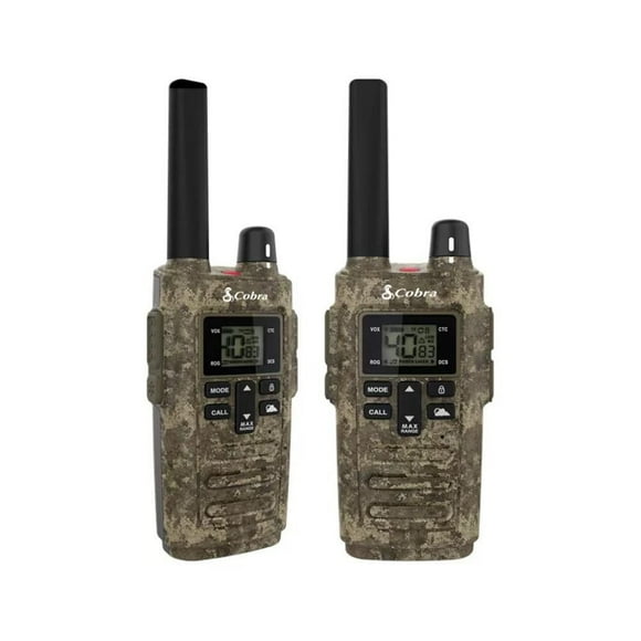 Cobra RX380TTC Walkie Talkie - Rugged Water Resistant and up to 32-Mile ...