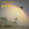 Magnetic Wall Lamp Three Color Temperature Rechargeable Remote Control ...