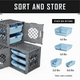 UbeCube Stackable Modular Collapsible Storage Crate, Gray - Walmart.com