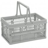 Simplify Collapsible Storage Crate with Carrying Handles in Grey ...