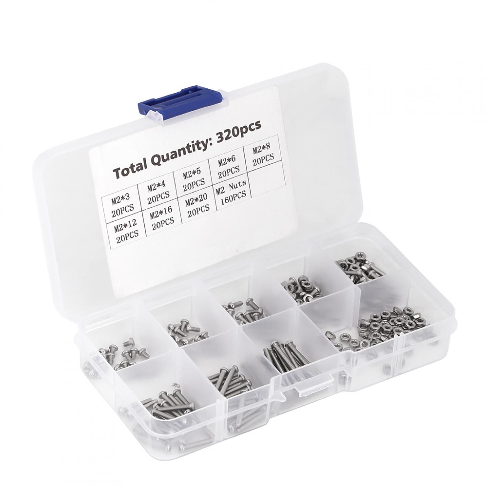 Click here for Viferr Screws Set 320pcs M2 Machine Screws Screws... prices