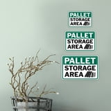 Classic Framed Plus Pallet Storage Area Wall or Door Sign | Workplace ...