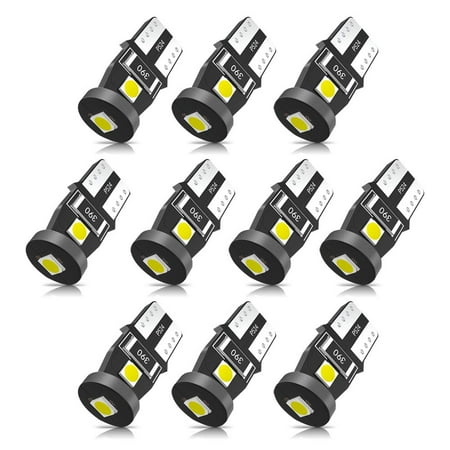 194 LED Bulb 6000K White Super Bright 168 2825 W5W T10 Wedge LED ...