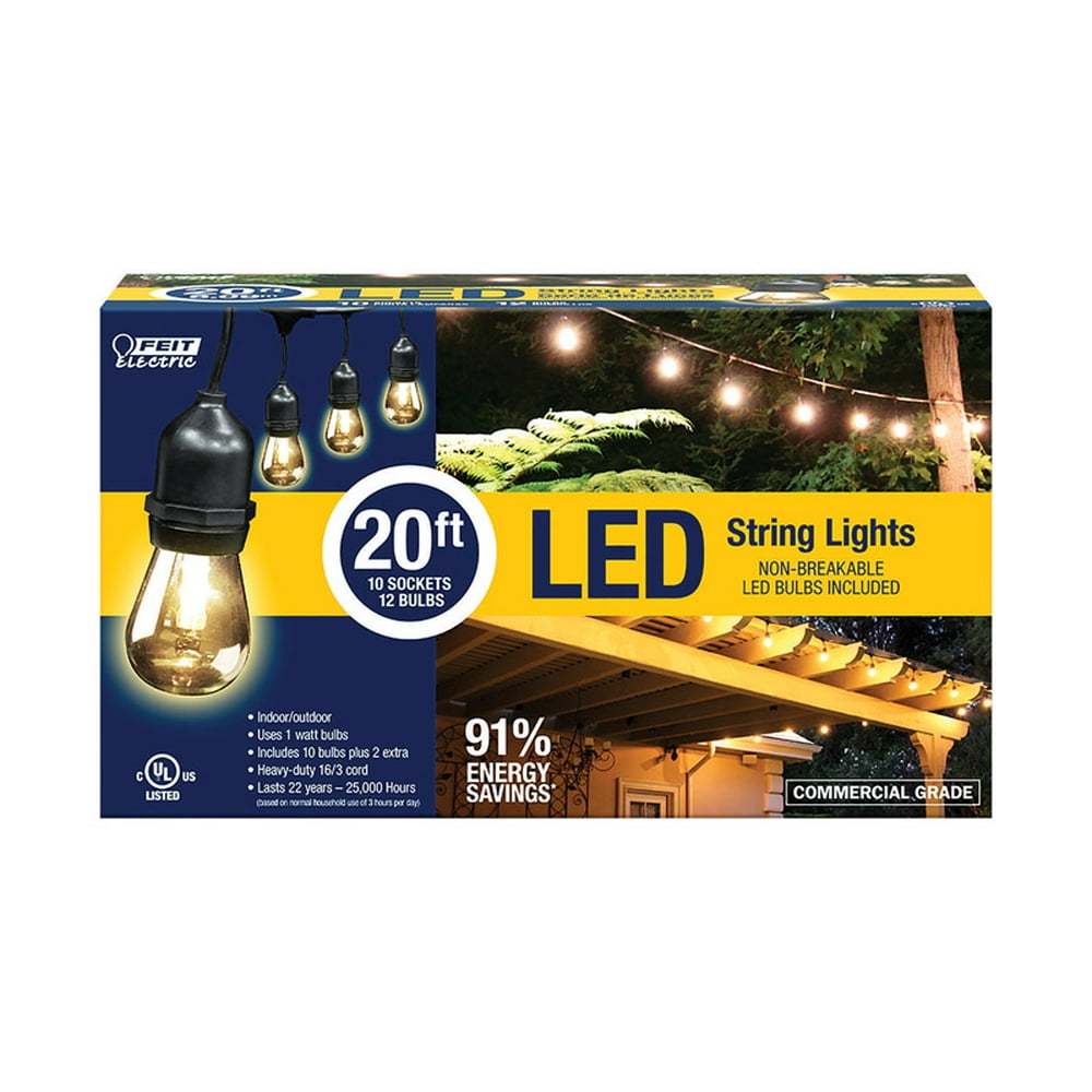 Feit Electric 20 Foot LED String Lights - Walmart.com - Walmart.com