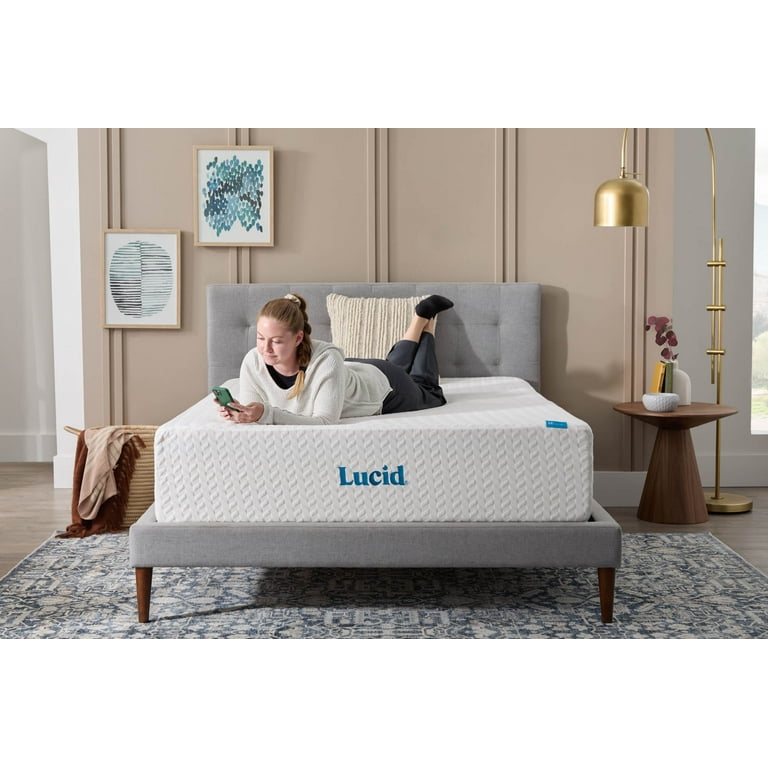 Lucid Refresh 14 Gel Memory Foam Mattress Firm Twin XL Walmart
