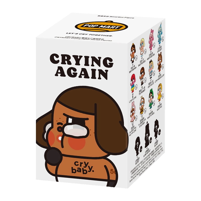 POP MART-figuras de la serie CRYBABY Crying Again, caja misteriosa, 1 unidad/12 piezas, caja ...