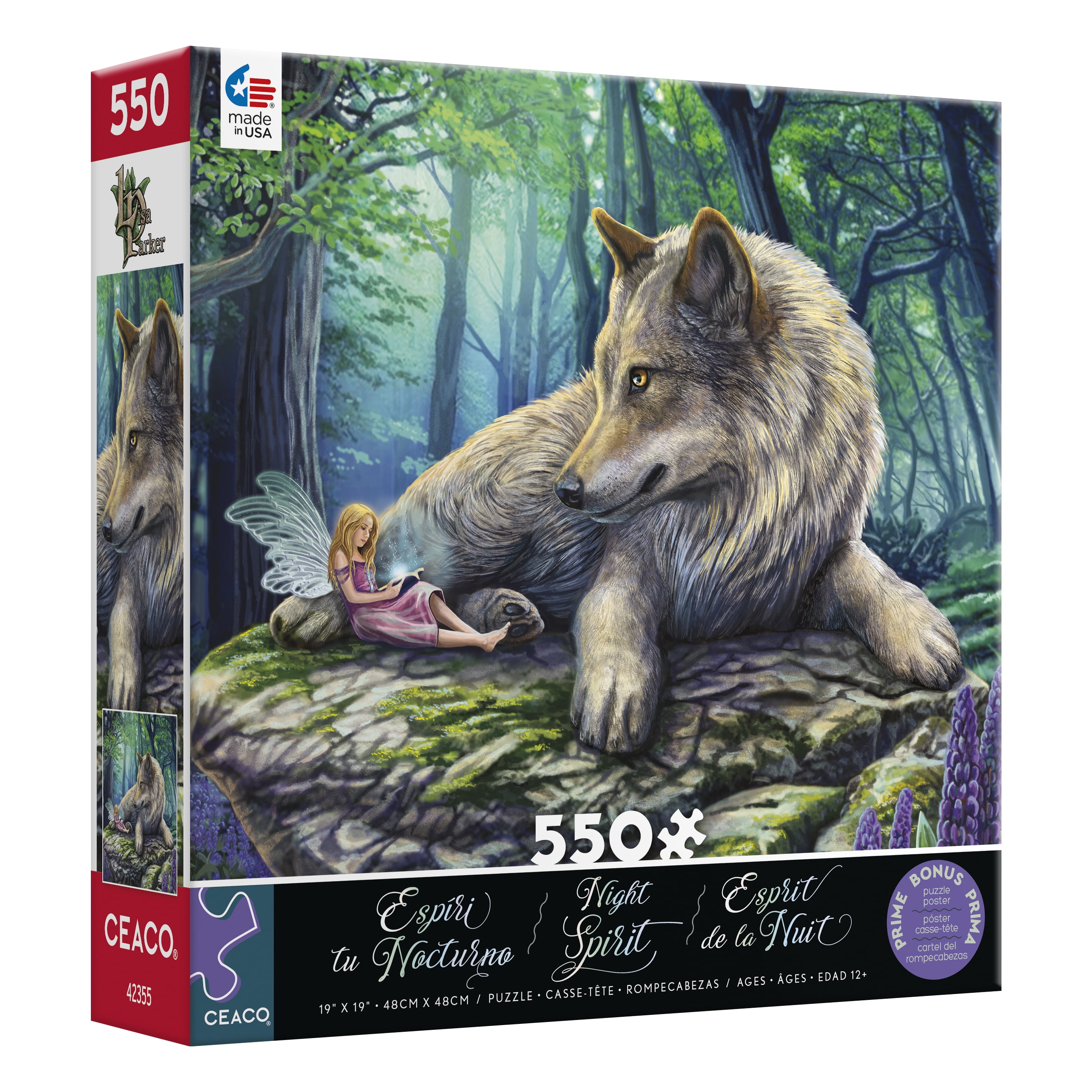 Ceaco 550-Piece Lisa Parker Night Spirit Fairy Stories Interlocking ...