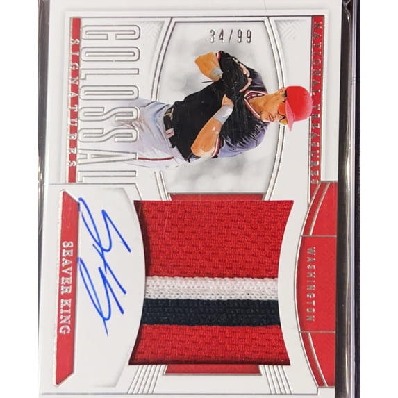 2025 Panini National Treasures Colossal Signatures Seaver King #CMA-SK ...