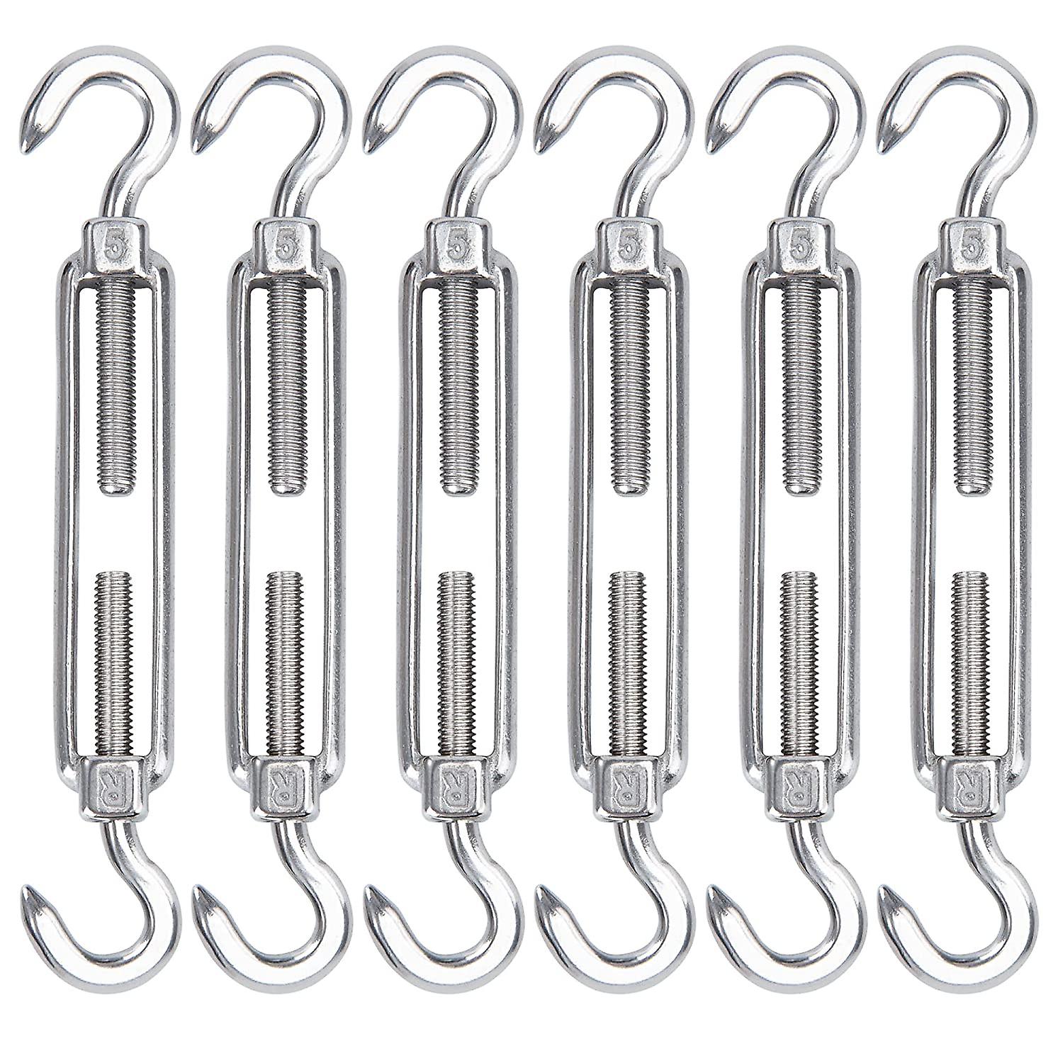 M5 Stainless Steel Cable Tensioners, 6 Pack Wire Tensioner Hooks And ...