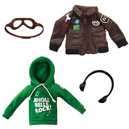 The Elf on the Shelf 2021 Winter Outfit Set - Aviator Jacket and Jingle ...