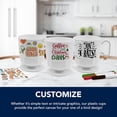 Elegance Hard Plastic Coffee Cup w/Handle, 8-Ounce Capacity, White, Tea ...