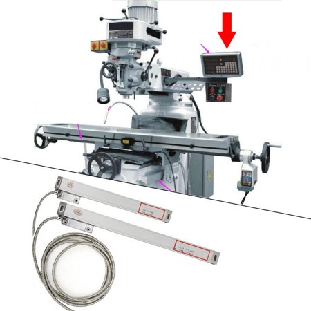 Loewten DRO Linear Scale,2PCS 100mm 350mm Stroke Linear Scale For JCS900-2AE/JCS900-3AE Digital ...