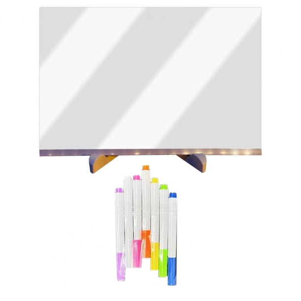 Writing Board Dry Erase Board Colorful Led Note Board with Stand ...