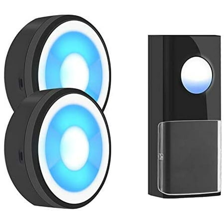 Wireless Doorbell, USB Powered IP55 Waterproof Doorbell with Night ...