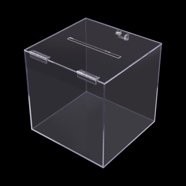 Safco Customizable Locking Acrylic Collection Box 5.75" x 0.50" - 21 ...