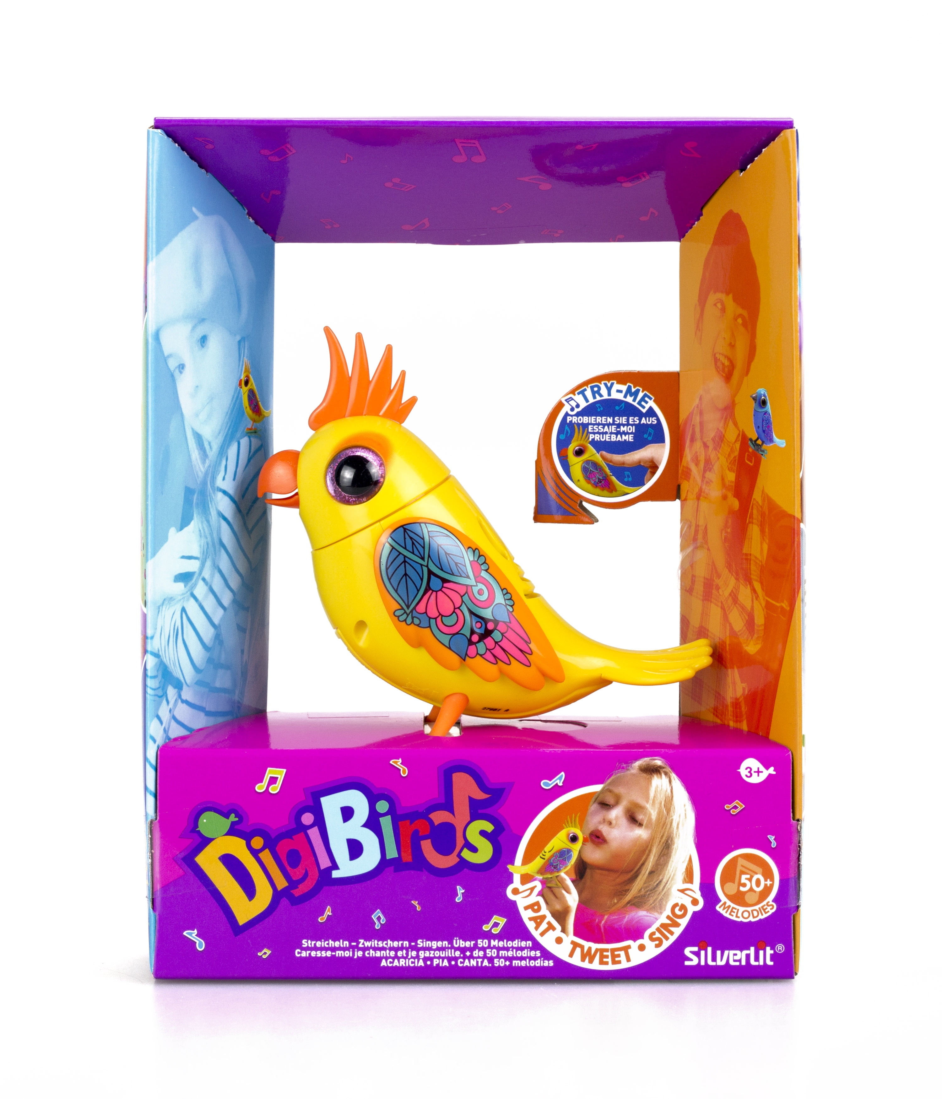 Silverlit Digibirds Cockatoo, 10 x 4 x 9 cm, Yellow, Multi-Colored ...