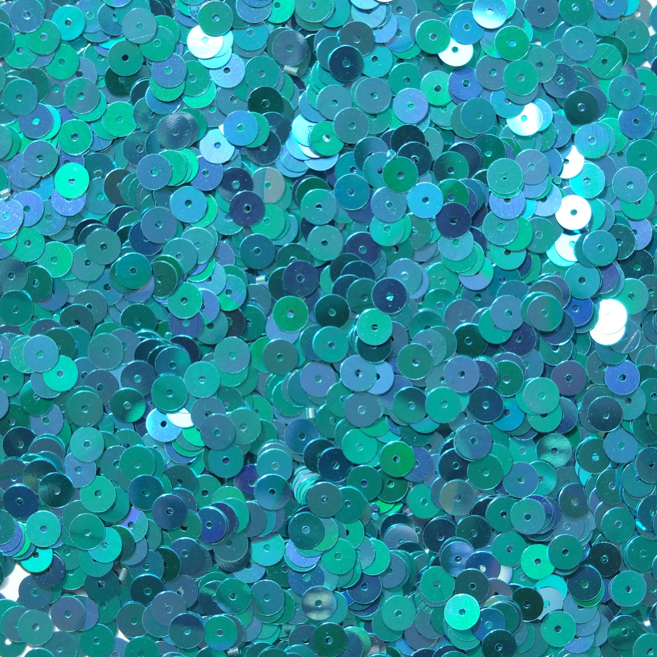 Aqua Blue Sequins 6mm Metallic Iris Rainbow Made in USA - Walmart.com