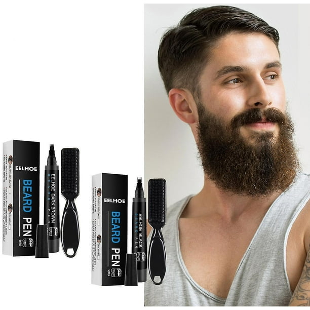 Eelhoe Beard Filling Pen Kit Waterproof Beard Pen Beard Styling Pen ...