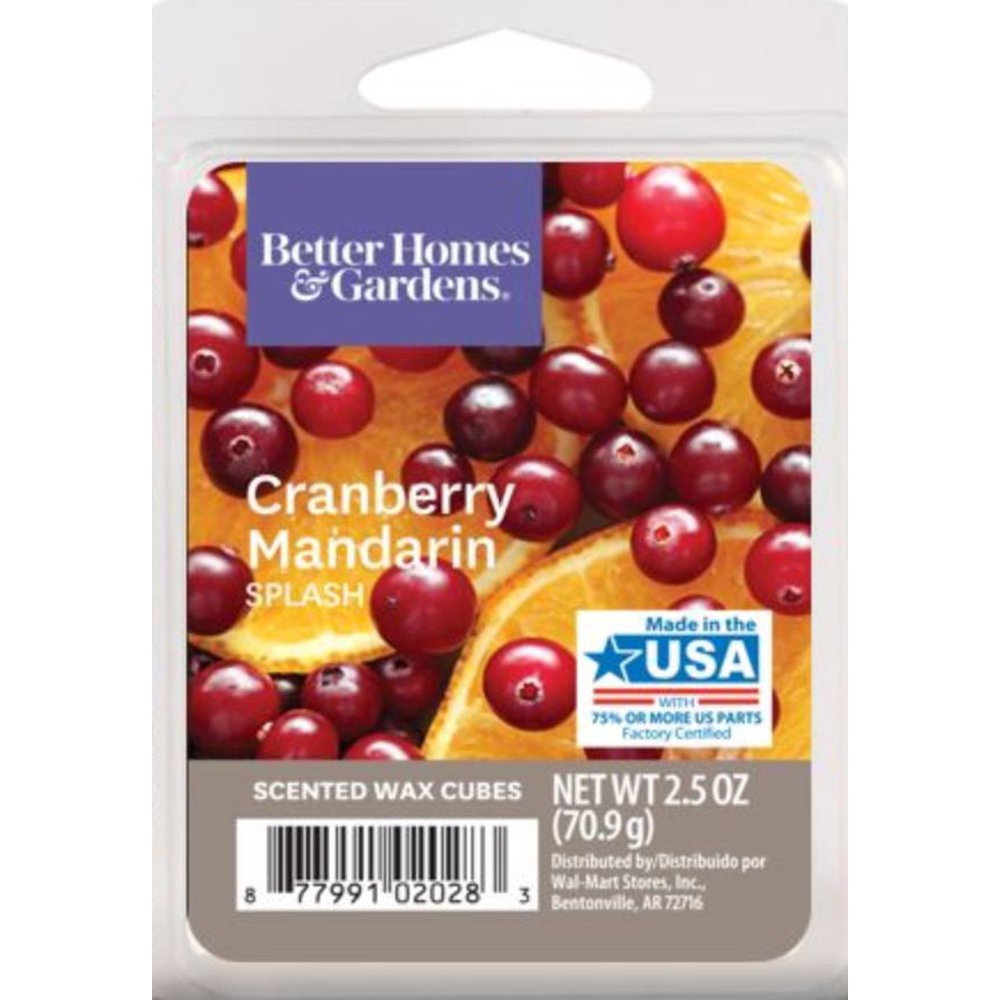 Cranberry Mandarin Splash Scented Wax Melts, Better Homes & Gardens, 2. ...