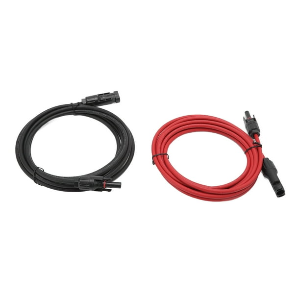 Black Red Solar Panel Extension Cable,Solar Panel PV Cable Solar Panel ...