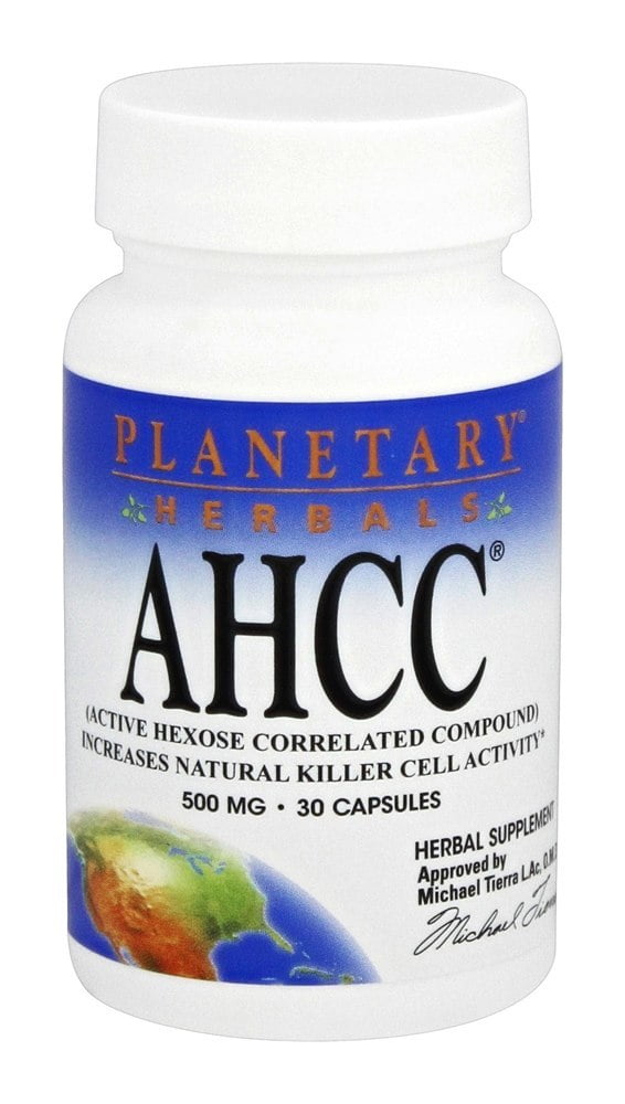Planetary Herbals - AHCC 500 mg. - 30 Capsules - Walmart.com - Walmart.com