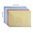 Clear File Folder Set A4 Plastic Document Envelope Snap Closure File ...