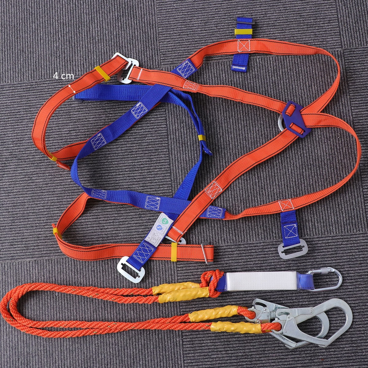 Buy Universal Full-Body Fall Protection Safety Harness with Dorsal D ...