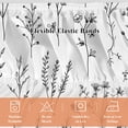 Black White Plant Bed Skirt Bed Skirts Queen Size 18 Inch Drop, Boho ...