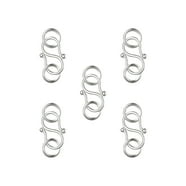 Fenggtonqii Silvery 1" Inner Diameter Oval Ring Round Head Hook Lobster ...