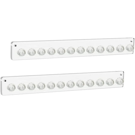 kurtrusly 2 Pieces Necklace Hanging Holder Acrylic Wall Mounted Storage ...