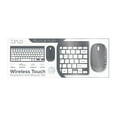 Cylo Wireless Touch Keyboard and Mouse Set Silver - Walmart.com