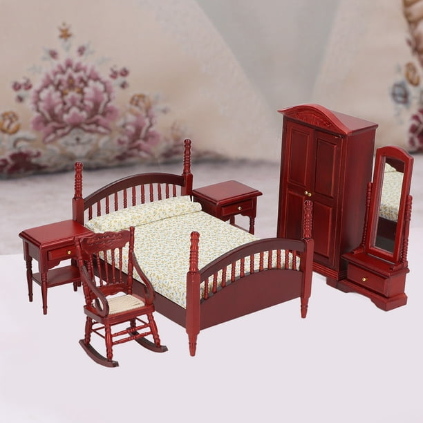 Vintage wooden dollhouse furniture store