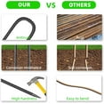 Highcool 20 Units 12-Inch Gardening Ground Pegs Galvanized Steel J Hook ...