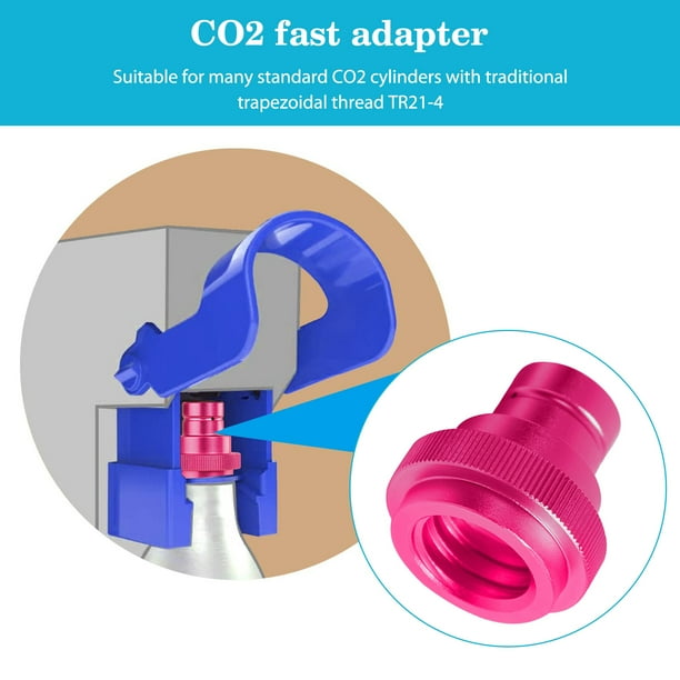 Lutabuo CO2 Adapter for CO2 Cylinder TR21-4 Male Thread Quick Adapter ...