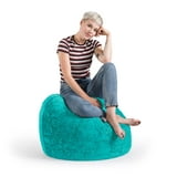 Gouchee Home Fluffy Collection Contemporary Oversized Faux Fur Bean Bag ...