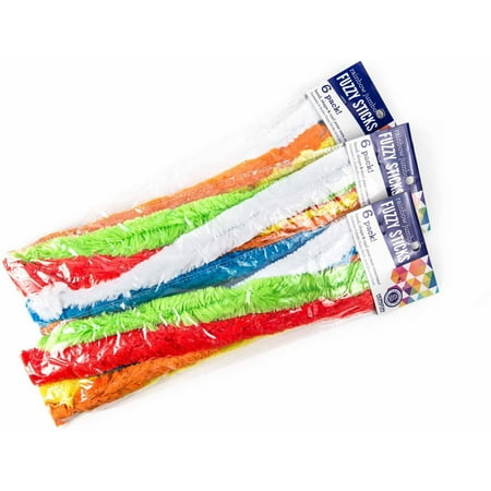 Rainbow Jumbo Fuzzy Sticks 3pk By Horizo - Walmart.com