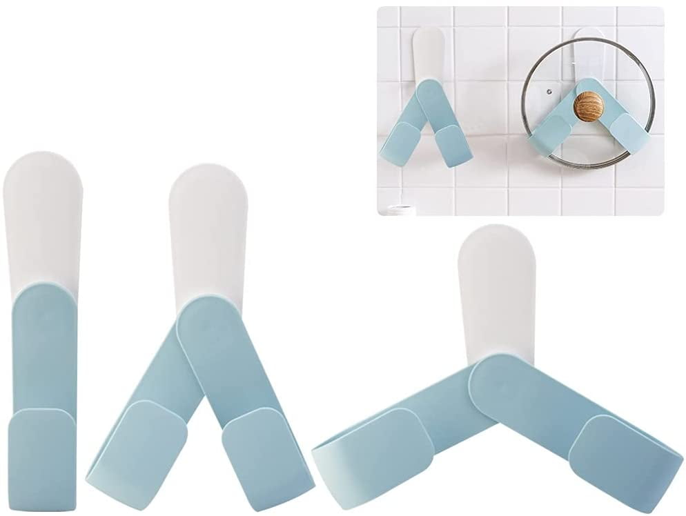 3 wall brackets for pot covers, self-adhesive pot cover brackets ...