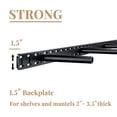 2pcs Floating Shelf Bracket Heavy Duty Hidden Metal Brackets for Shelf ...