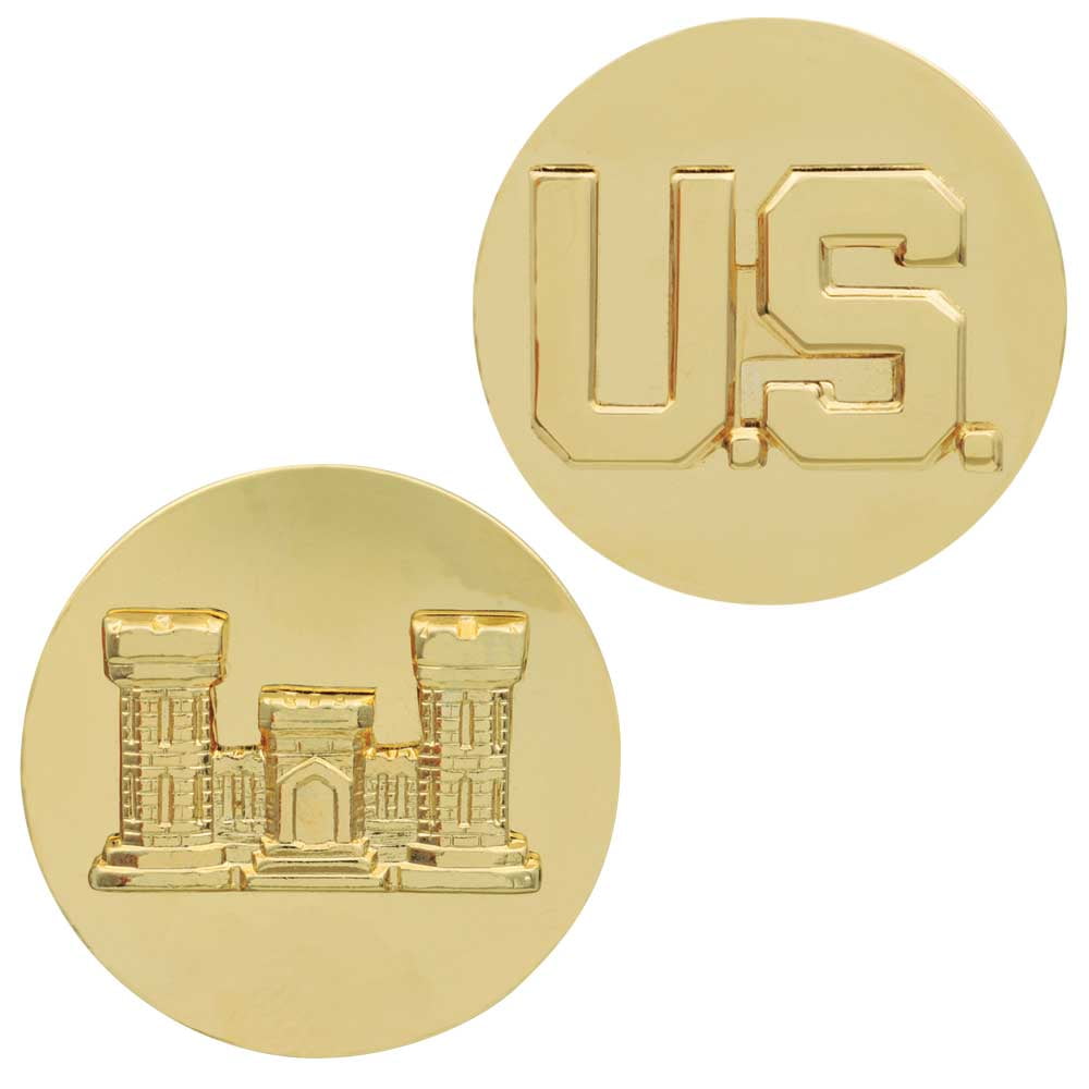 Army Engineer Branch Insignia Enlisted with US Insignia - Walmart.com ...