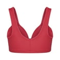 Borniu Wirefree Bras For Women Plus Size Front Closure Lace Bra Wirefreee Extra Elastic Solid
