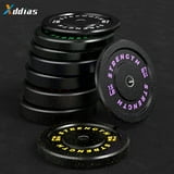 GIKPAL 190lb 2-inch Olympic Weight Plates, Durable Recycled Rubber ...