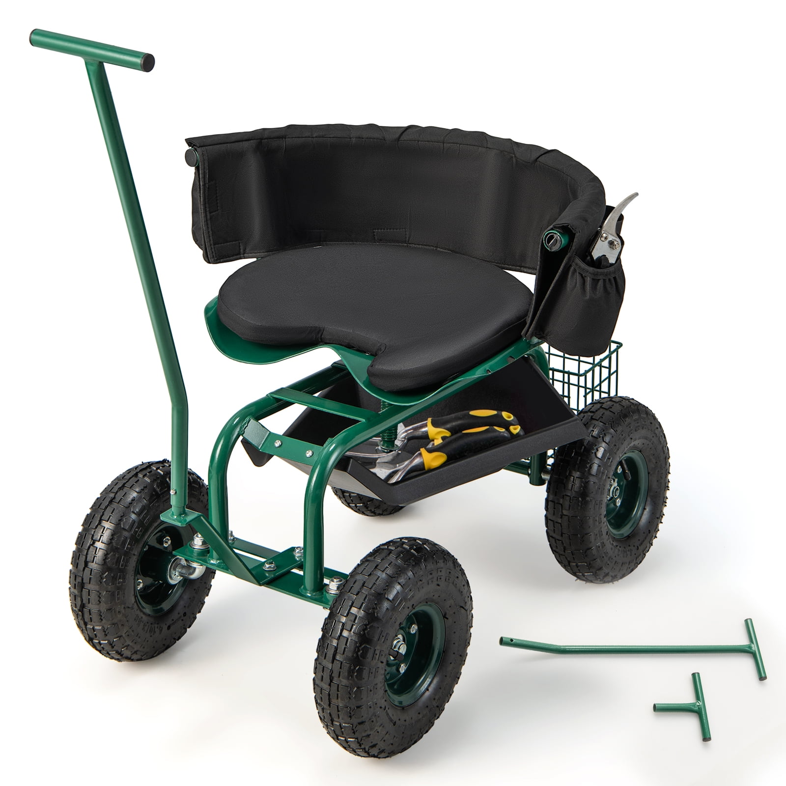 Click here for Costway Rolling Garden Cart Outdoor Gardening Work... prices