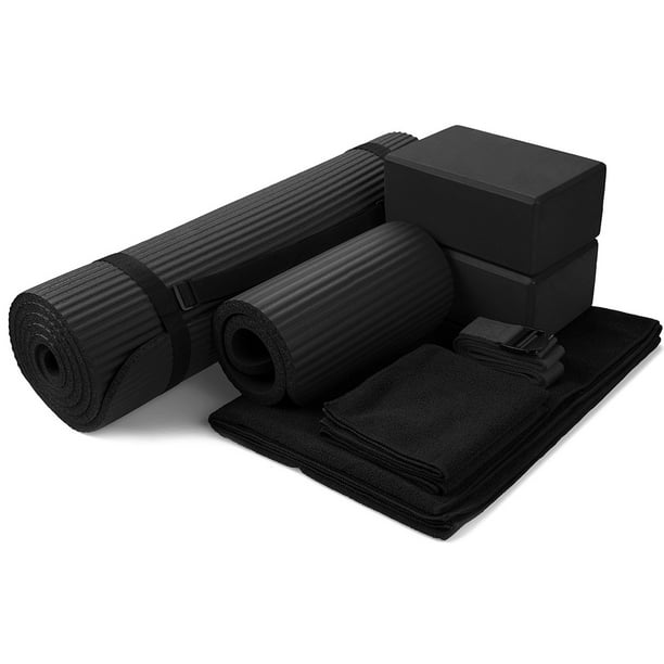 BalanceFrom 7-Piece Set - Include Yoga Mat with Carrying Strap, 2 Yoga ...