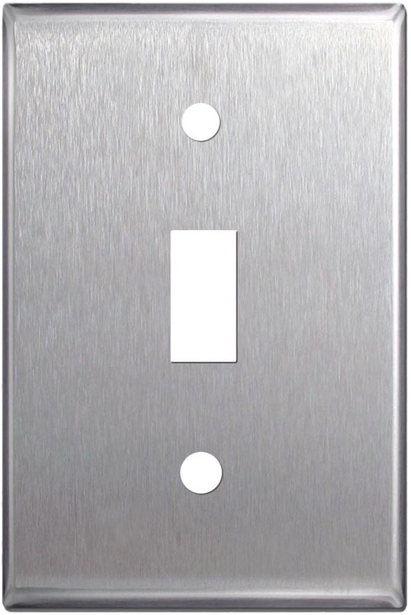 Stainless Steel Single Gang - Toggle - Wall Plates - 5 Pack - Walmart.com