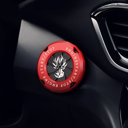 Qianli Car Start Button Cover, Super Saiyan Car Engine Stop Start Push ...