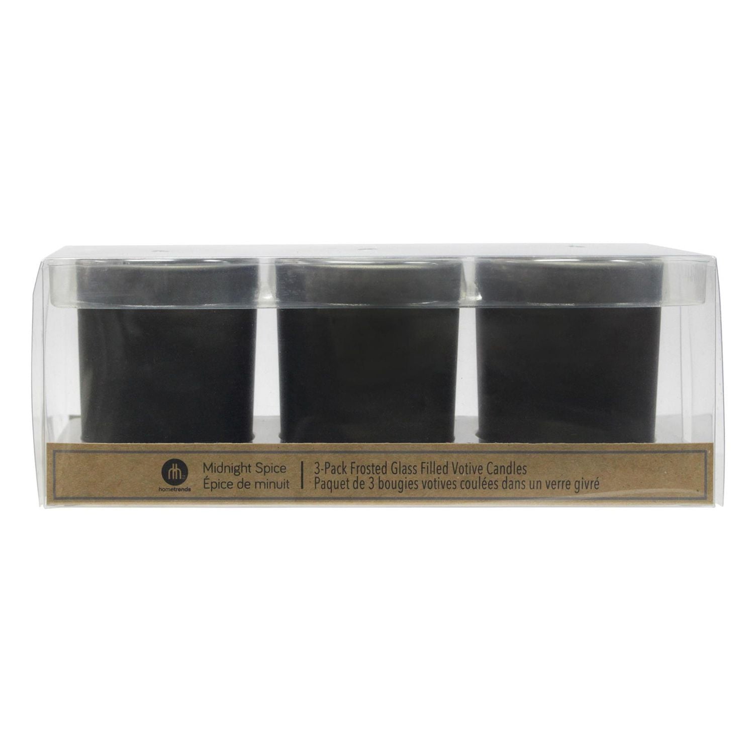 Click here for Hometrends Midnight Spice Scented 3-Pack Frosted G... prices