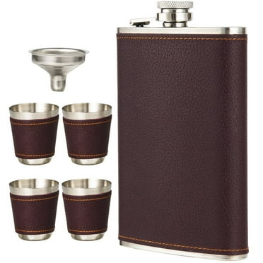 True Golfer’s Stainless Steel Metal Flask for Men and Accessory Set in ...