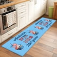 Independence Day 2'x6' Runner Rug for Hallway Walkway Kitchen Galley ...