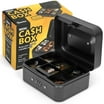 Darice Cash Box - Large Money Safe for Cash - Money Box Organizer for ...